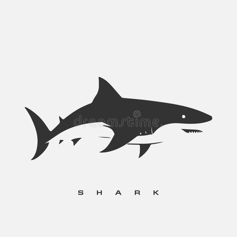 Modern Vector Shark Logo Template. Stock Vector - Illustration of ...