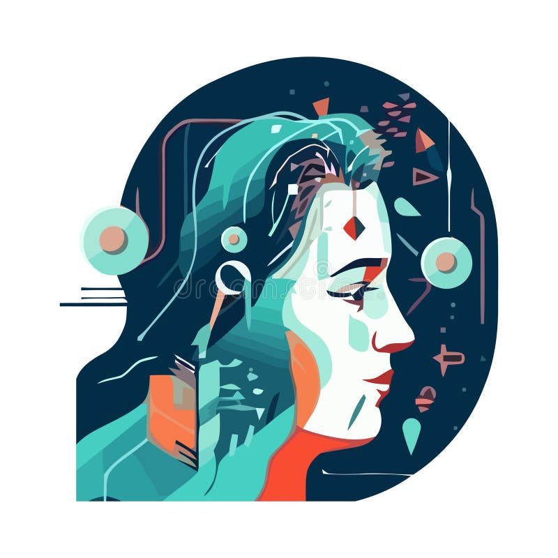 Modern Vector Silhouette of Young Adult Stock Vector - Illustration of ...