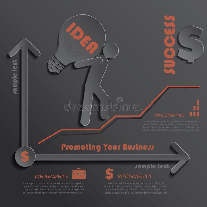 Modern Vector Template Infographics Business Promotion Stock Vector ...