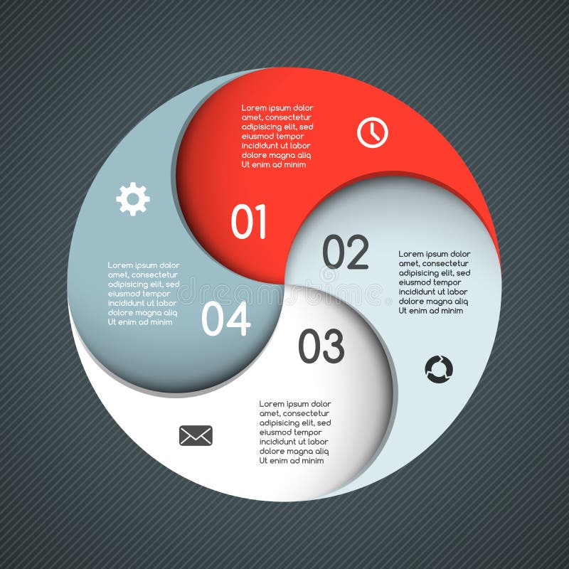 Business Project Template with Text Areas Stock Vector - Illustration ...