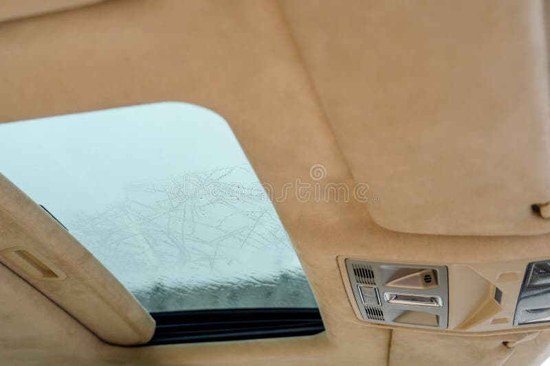 Modern Vehicle Overhead Control Panel Featuring Advanced Safety and ...