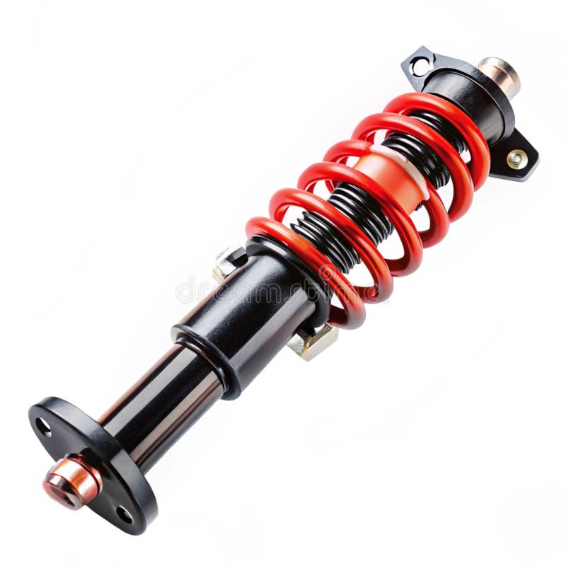 Modern Vehicle Suspension Spring and Damper Assembly Isolated Designed ...