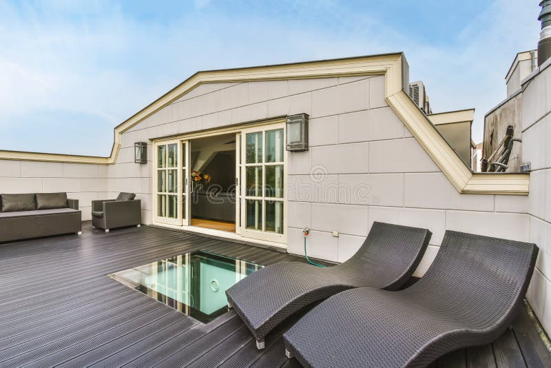 Modern veranda design stock photo. Image of design, estate - 234728448