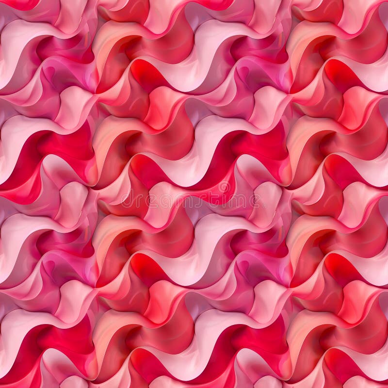 Modern Versatile Minimalist Artistic Seamless 3d Red Pink Pattern Stock ...