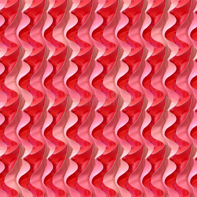 Modern Versatile Minimalist Artistic Seamless 3d Red Pink Pattern Stock ...