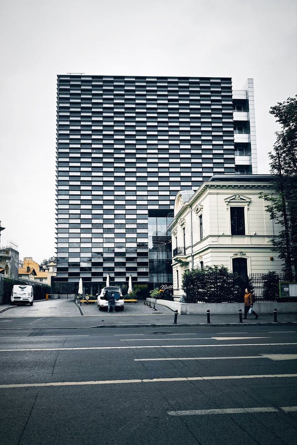 Modern Versus Old Architecture in Buchareat Editorial Stock Photo ...