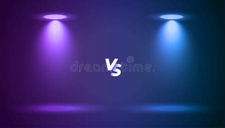 Modern Versus Vs Comparison Banner with Spot Light Effect Stock Vector ...