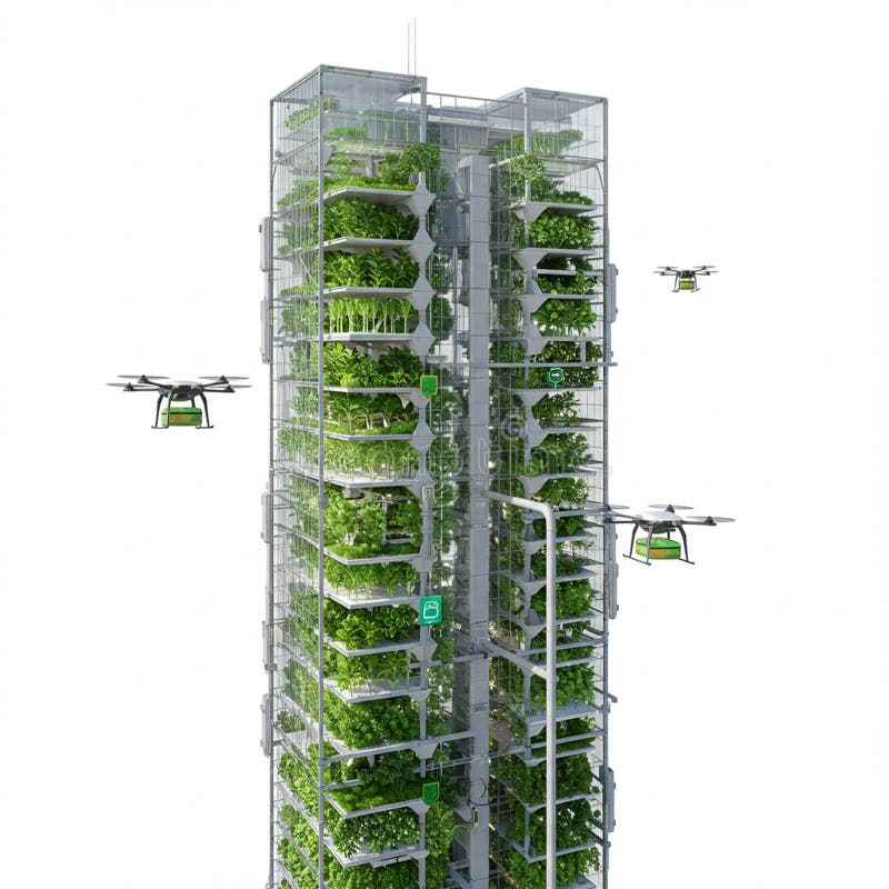 Vertical Farm Tower Stock Illustrations – 335 Vertical Farm Tower Stock ...