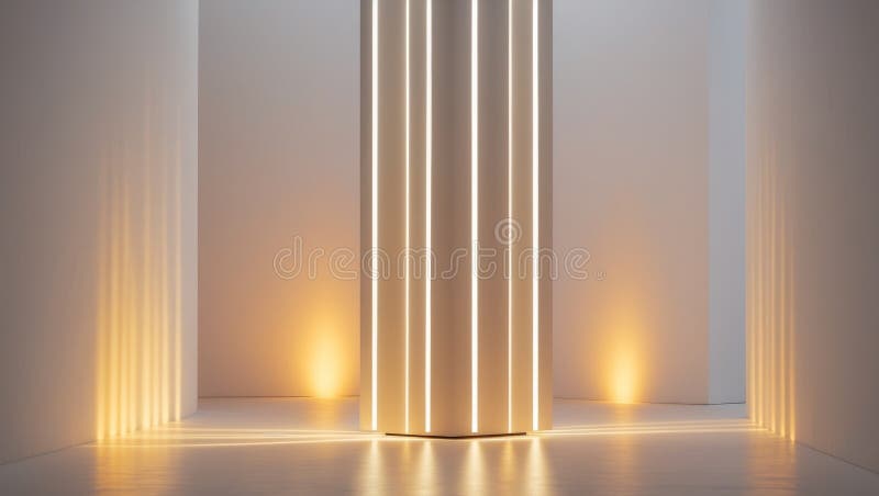 A Modern Vertical Light Installation that Exudes a Warm and Inviting ...
