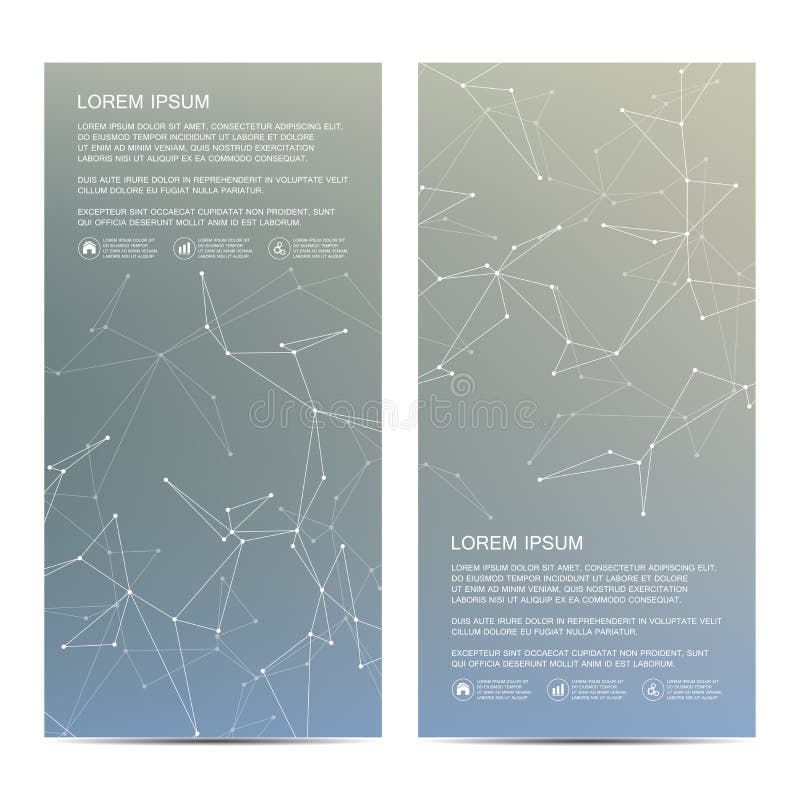 2 of Modern Vertical Scientific Banners. Molecular Structure of DNA and ...