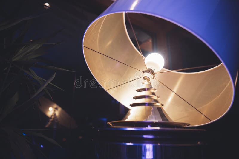 Modern, Very Original and Beautiful Table Lamp in the Interior of the ...