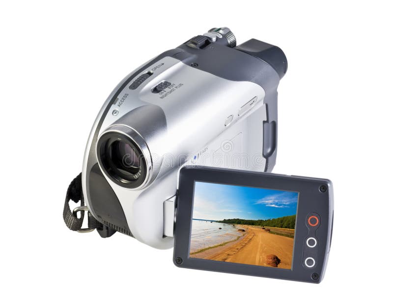 Modern video camera stock photo. Image of equipment, copy - 11766176