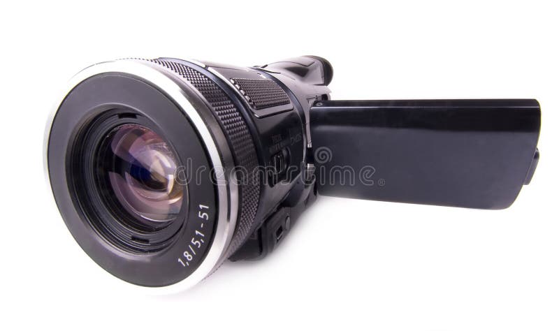 Digital Video Camera (Detail Top-Front View) Stock Image - Image of ...