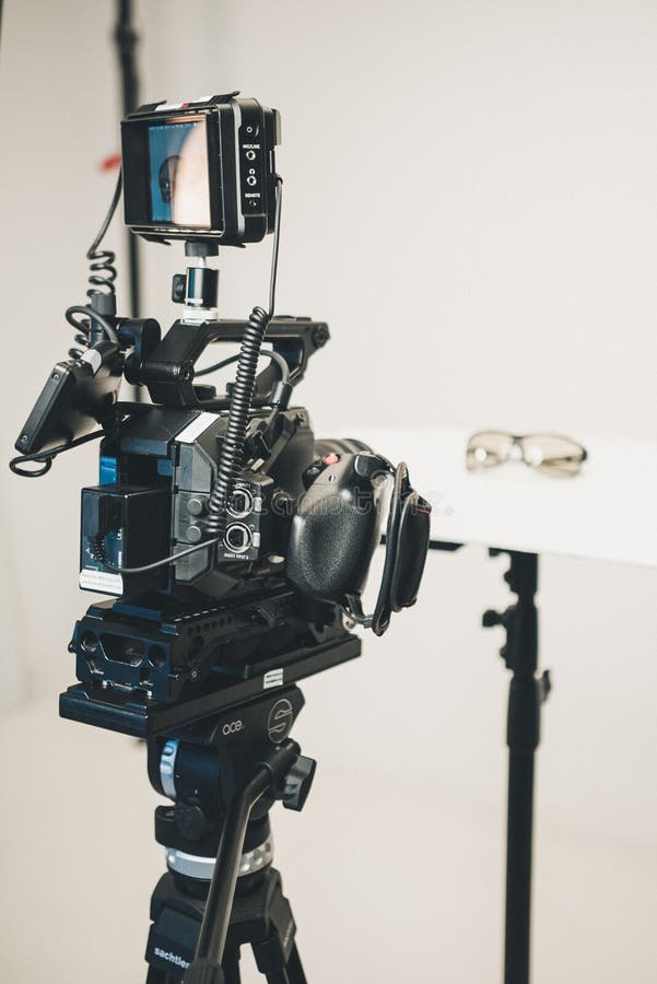 Camera in TV studio editorial photo. Image of equipment - 105959396