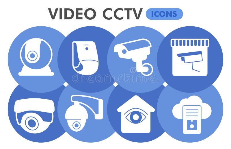 Modern Video Cctv Infographic Design Template. Surveillance Camera ...