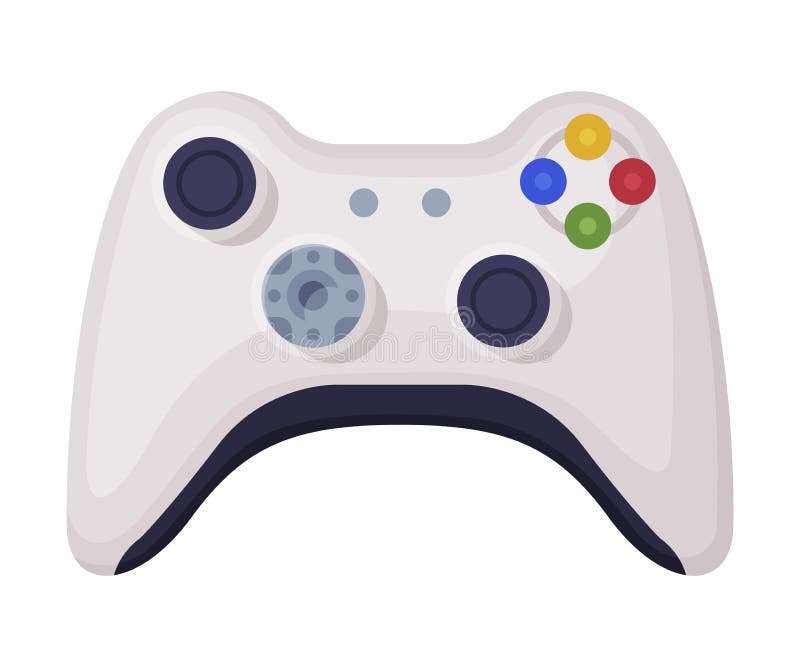 Modern Video Game Console Controller, Joystick of Game Console Cartoon ...