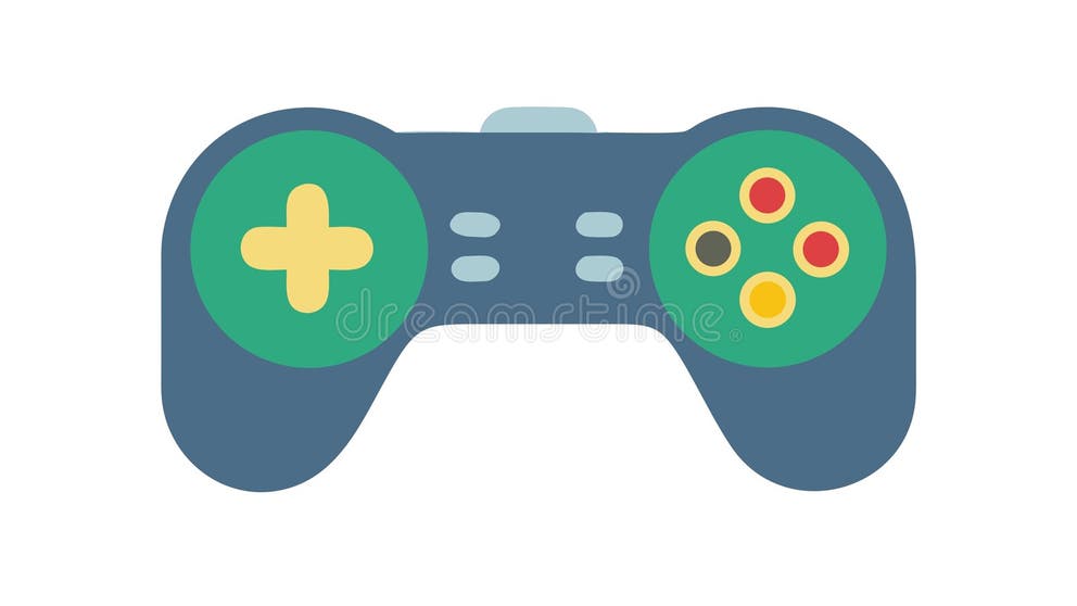 Modern Video Game Controller, Gaming Console Icon, Vector Design ...