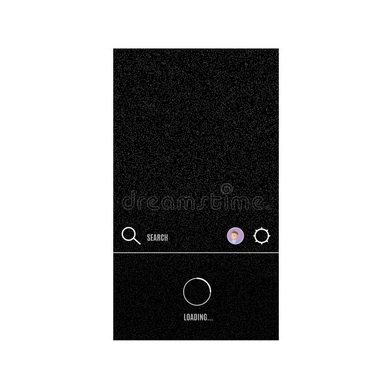 Modern Video Streaming App Interface Mock Up. Stock Vector ...