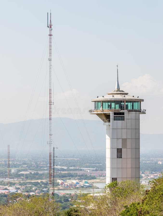 Modern view tower stock image. Image of city, view, tower - 65982681