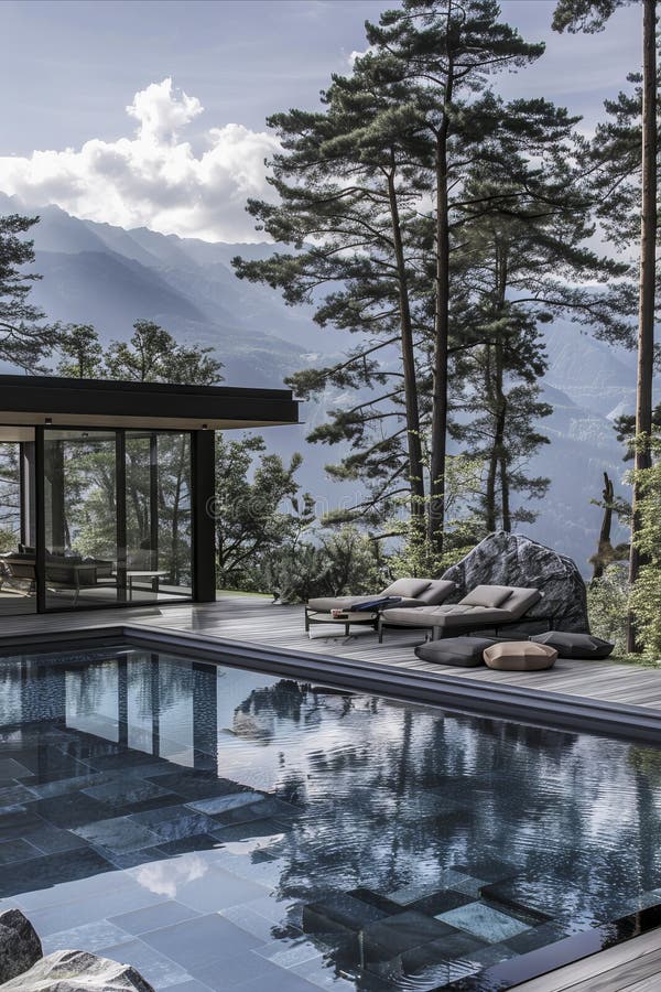 Villa with Infinity Pool and Breathtaking Mountain Views, Surrounded by ...