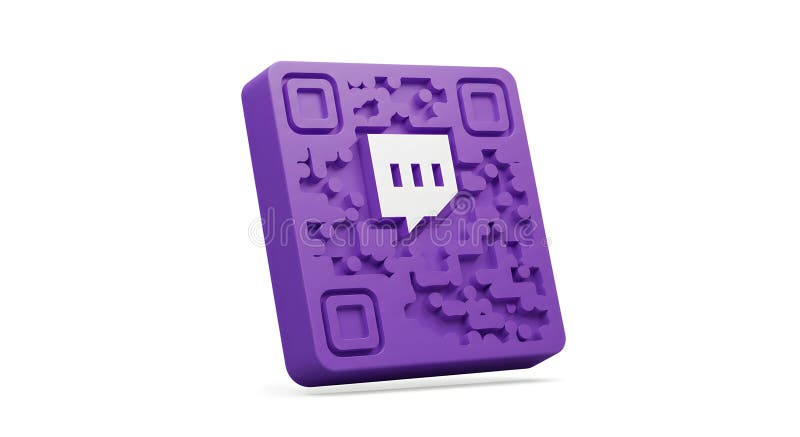 Modern Violet QR Code with Streaming Platform Logo for Online ...