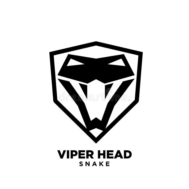 Modern Viper Head with Initial V Logo Icon Design Vector Stock Vector ...