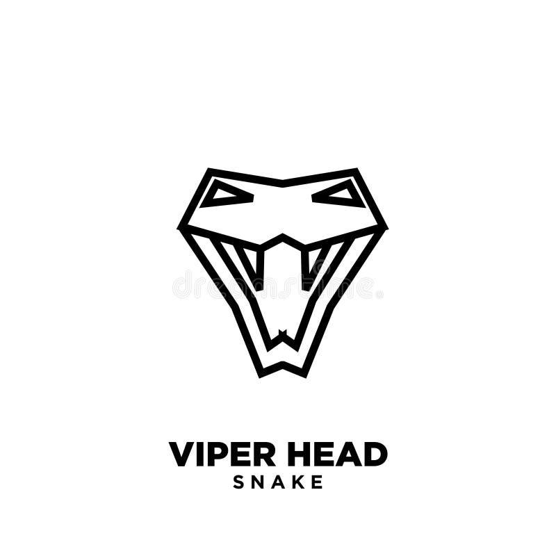 Modern Viper Head with Initial V Logo Icon Design Vector Stock Vector ...