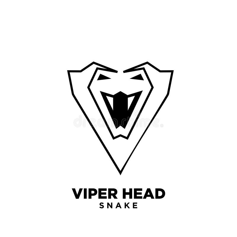 Modern Viper Head with Initial V Logo Icon Design Vector Stock Vector ...