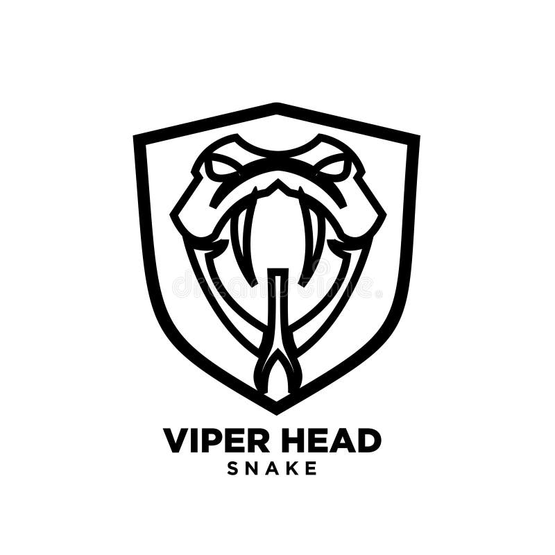 Modern Viper Head with Initial V Logo Icon Design Vector Stock Vector ...