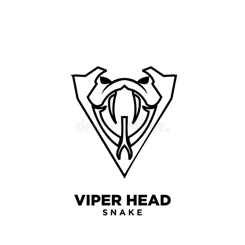 Modern Viper Snake Head Logo Icon Vector Design, Simple Venomous Cobra ...
