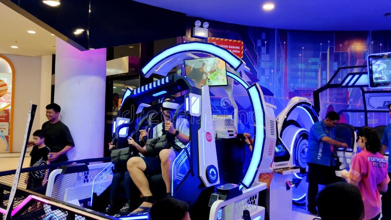Modern Virtual Reality Gaming Experience in a Fun Interactive Arcade ...