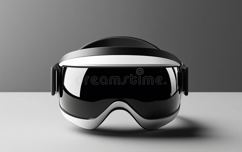 Modern Virtual Reality Goggles with a Minimalistic Design Stock ...