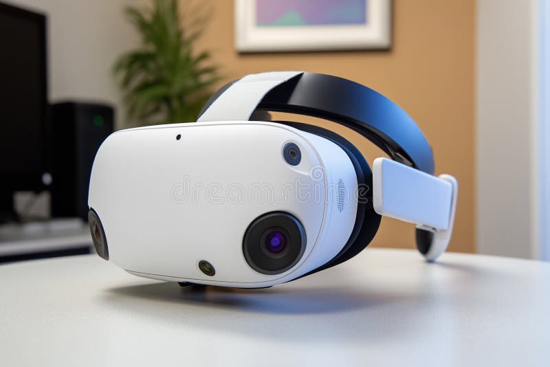 Modern Virtual Reality Headset Design Stock Illustration - Illustration ...