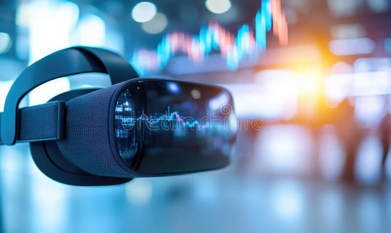 A Modern Virtual Reality Headset Showcasing Innovative Technology with ...