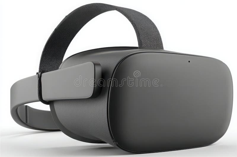 Modern Virtual Reality Headset on White Background for Gaming and ...