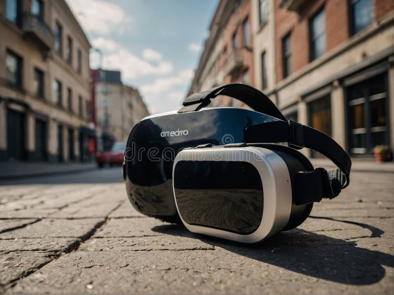 Modern Virtual Vision Virtual Reality Headset Stock Illustration ...