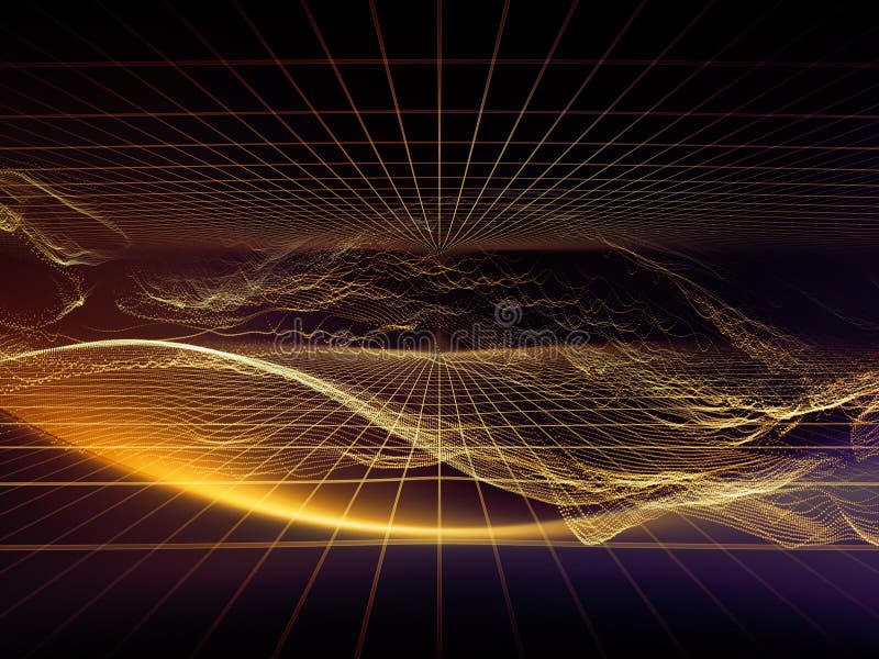 Modern Virtual World stock illustration. Illustration of cyberspace ...