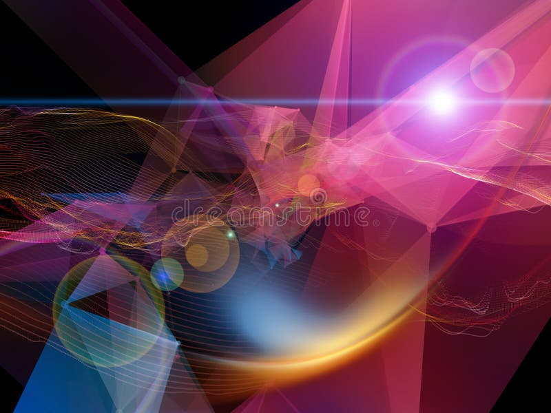 Modern Virtual World stock illustration. Illustration of glow - 149980751