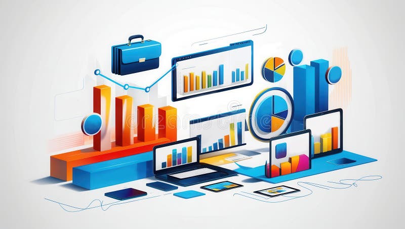 Modern Visual Presentation of Business and Statistics with Charts ...
