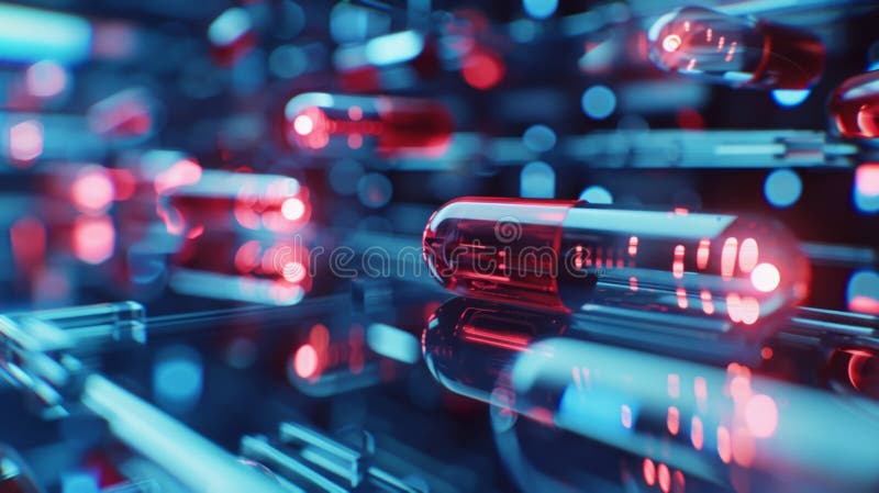 Futuristic AI-Discovered Drugs in High-Tech Lab Stock Photo - Image of ...