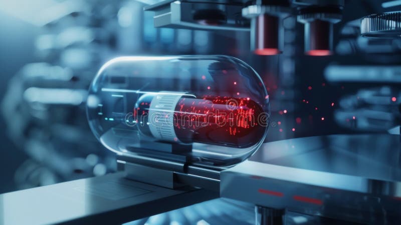 Futuristic AI-Discovered Drugs in High-Tech Lab Stock Photo - Image of ...