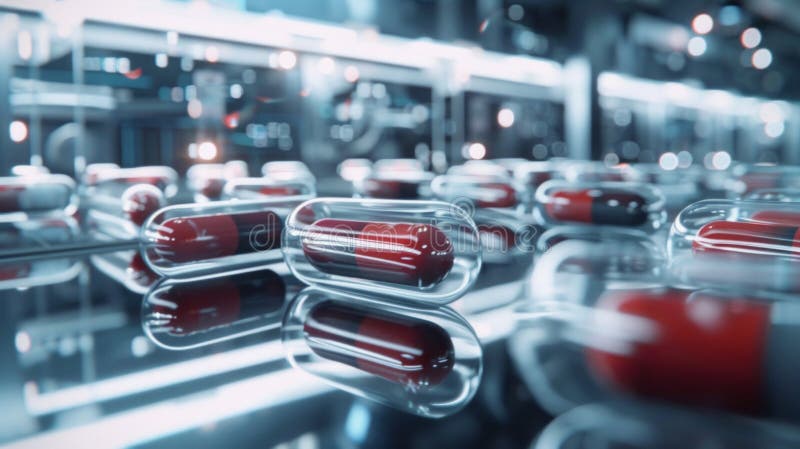 Futuristic AI-Discovered Drugs in High-Tech Lab Stock Photo - Image of ...