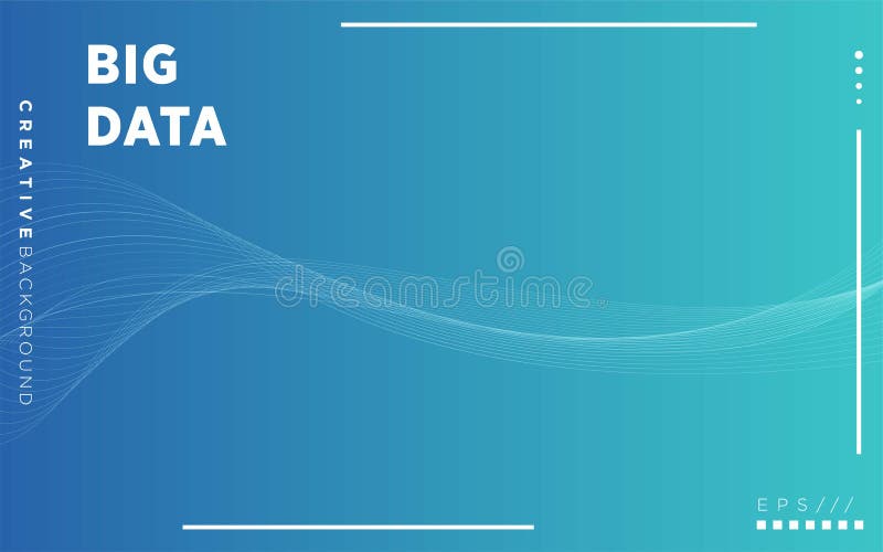 Modern Visualization Tech Poster. Glow Digital Particles.Big Data ...