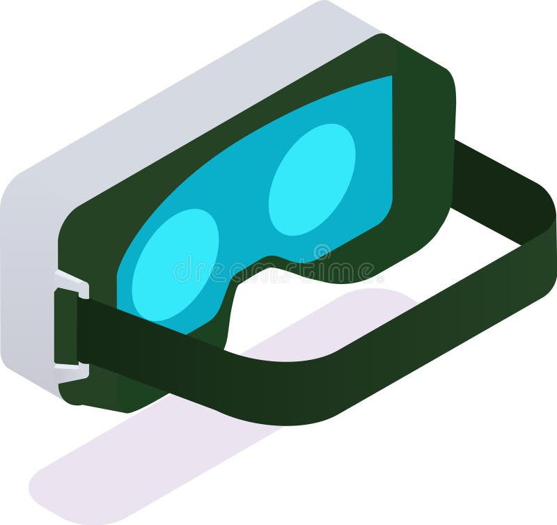 Modern Vr Goggles Featuring Vibrant Lenses and an Adjustable Head Strap ...