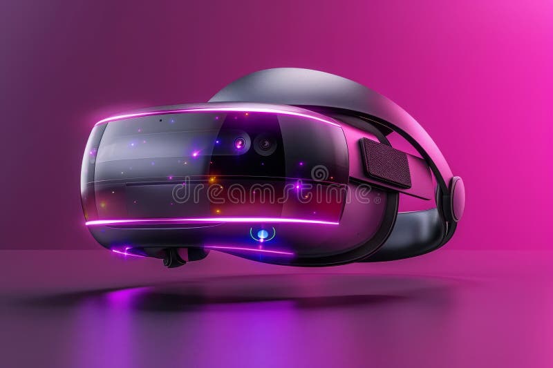 Modern VR Headset with Reflective Visor, Showcasing Advanced Technology ...