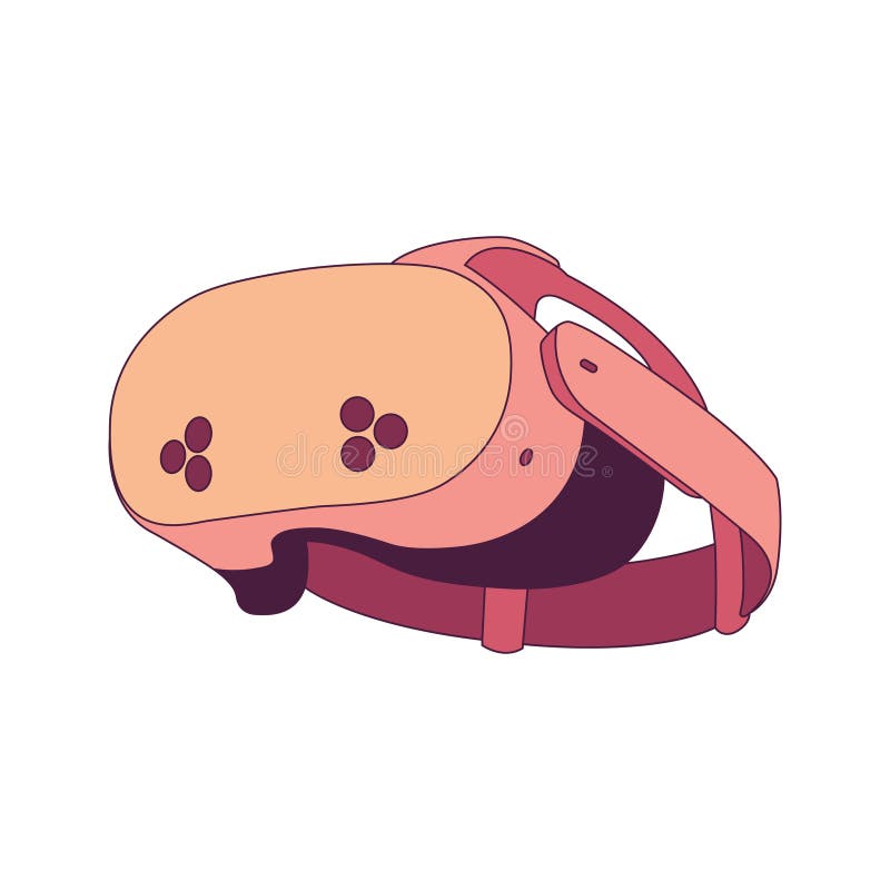 Modern VR Headset Design Vector Illustration Stock Vector ...