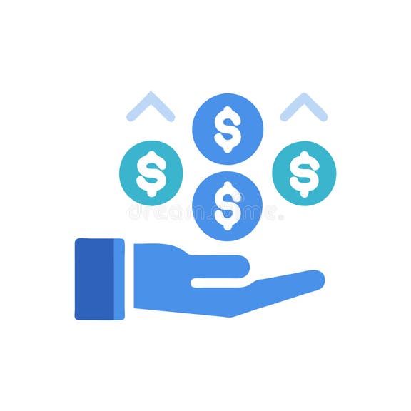 Modern Wages Icon for Payroll Stock Photo - Illustration of graph, thin ...