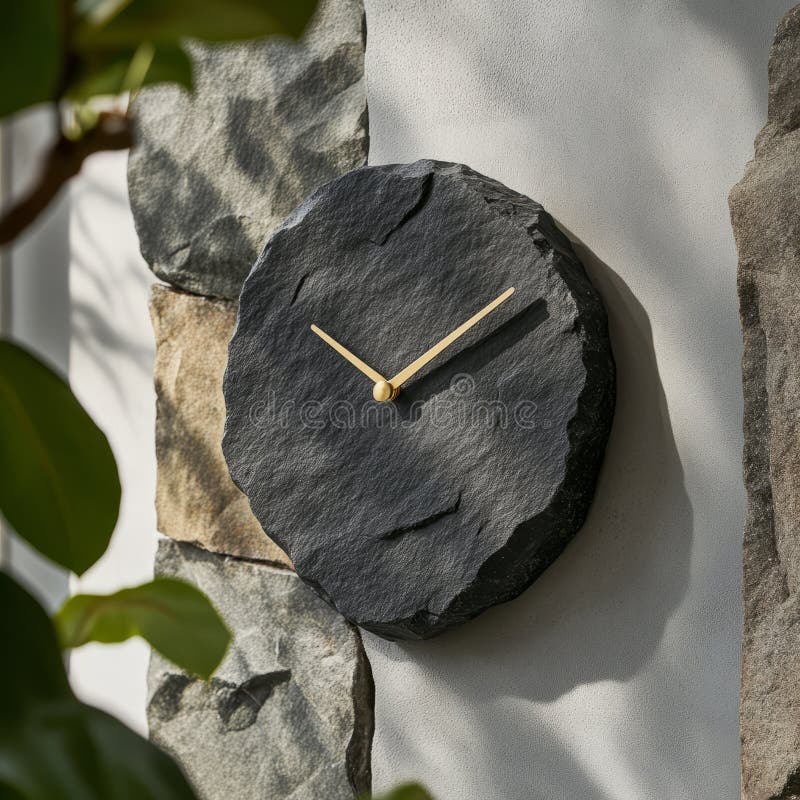 Modern Wall Clock in Minimalist Style with Smooth Hands and a Dial Made ...
