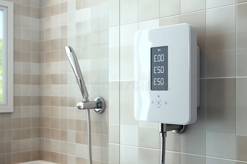 Modern Wall-mounted Shower Control Panel in a Contemporary Bathroom ...