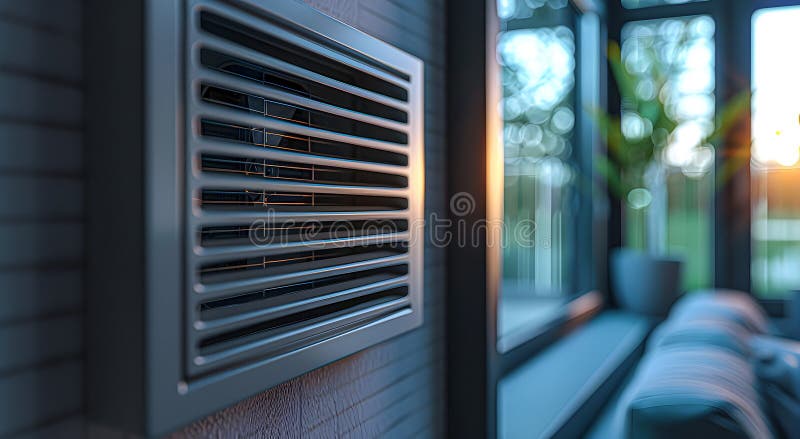 Modern Wall Vent Close-up of the Wall Vent Stock Photo - Image of duct ...